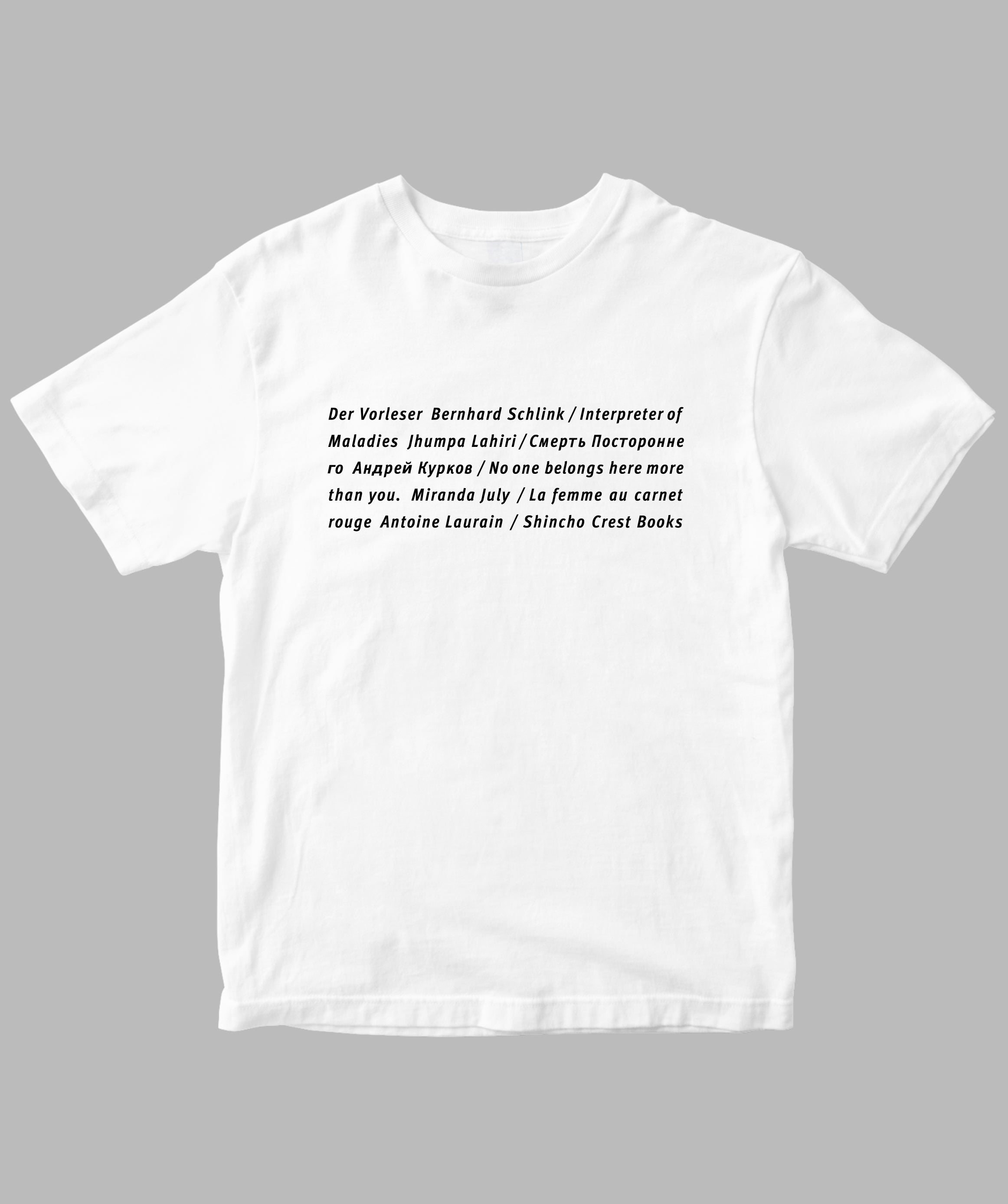 【両面パターン】クレスト・ブックス/ オリジナルTシャツ TypeB / 新潮社 – pTa . shop